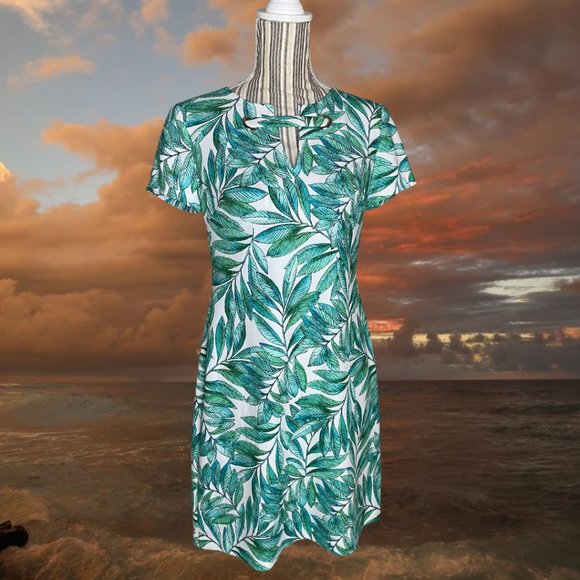 Tommy Hilfiger | Dresses | Nwot Tommy Hilfiger Size 4 Palm Tree ...